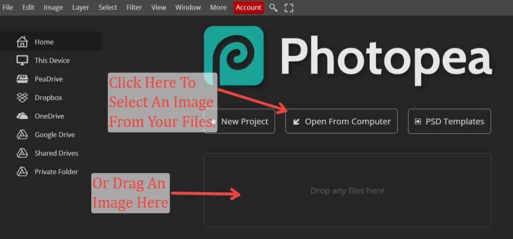 How To Edit An Image With PhotoPea - The Digital Marketing Professor