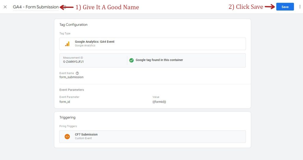 How To Track A Contact Form 7 Conversion With Google Analytics 4 And ...